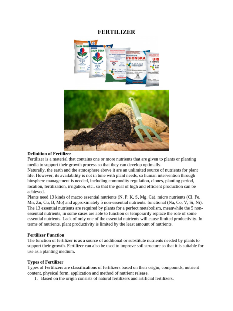 FERTILIZER | PDF
