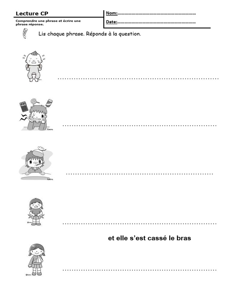 Faire Une Phrase Réponse | PDF