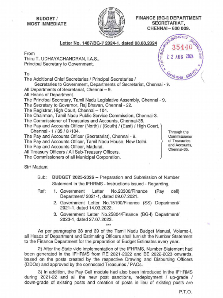 Number Statement - Instructions | PDF