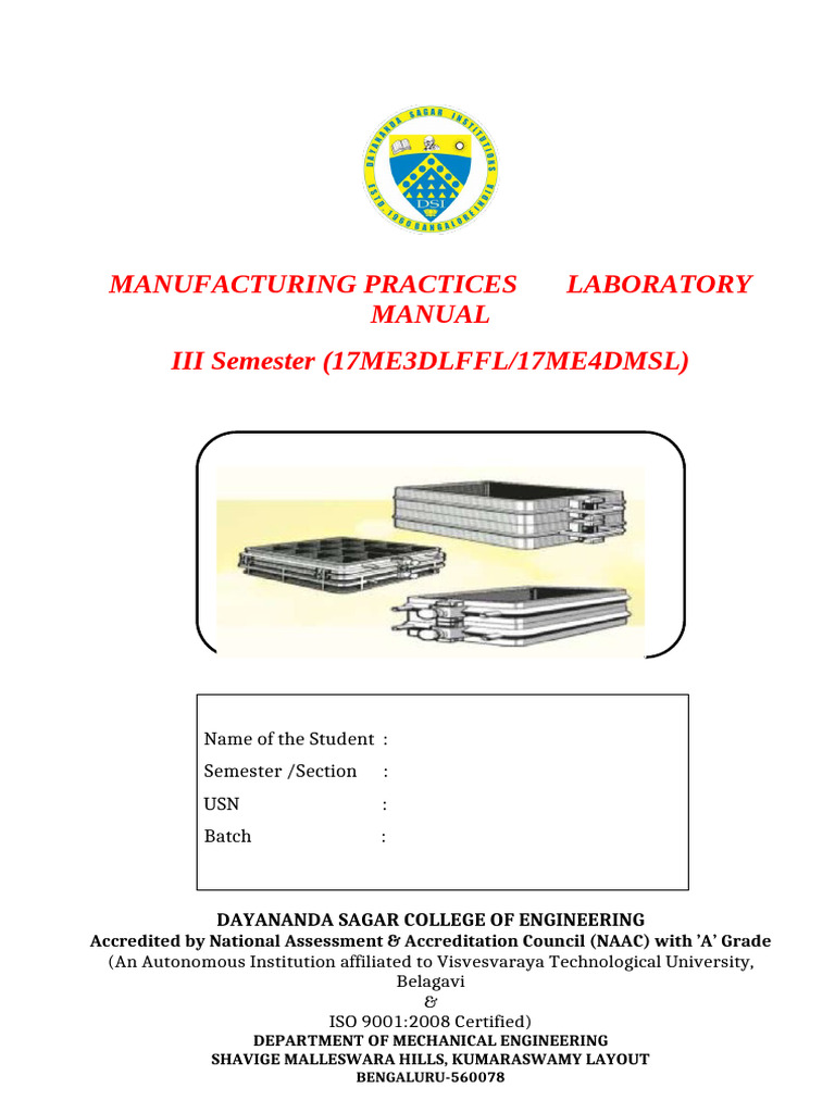 Manufacturing Practices Laboratory | PDF