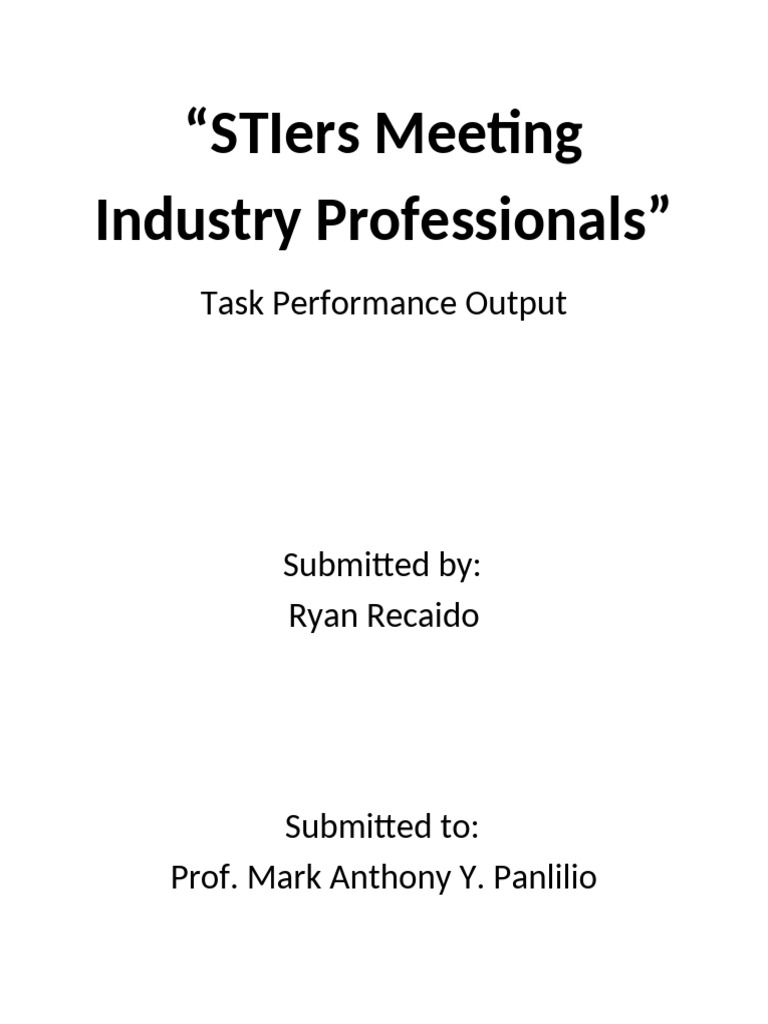 TP Tourism Interview | PDF