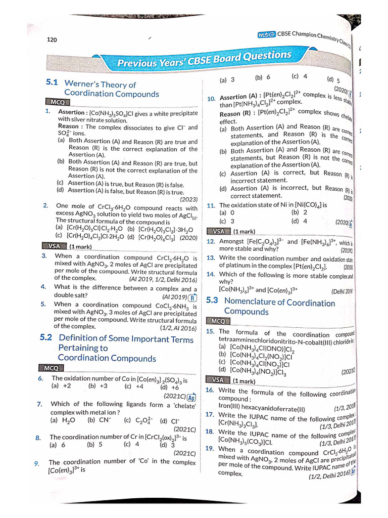 Coordn Solved Soln | PDF