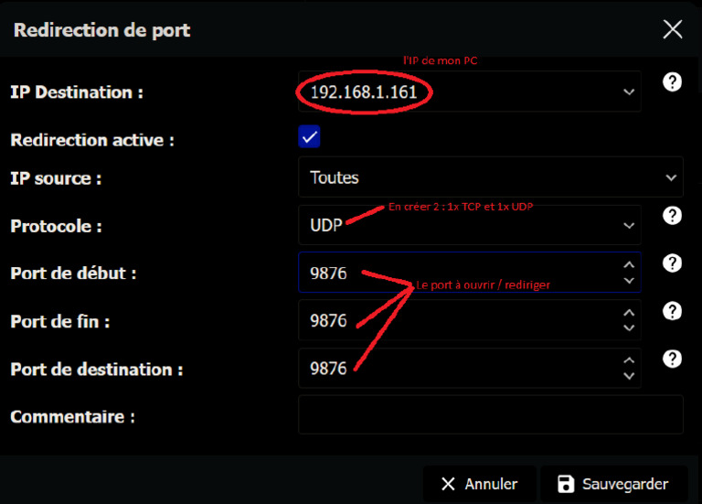 FREEBOX Redirection Port | PDF