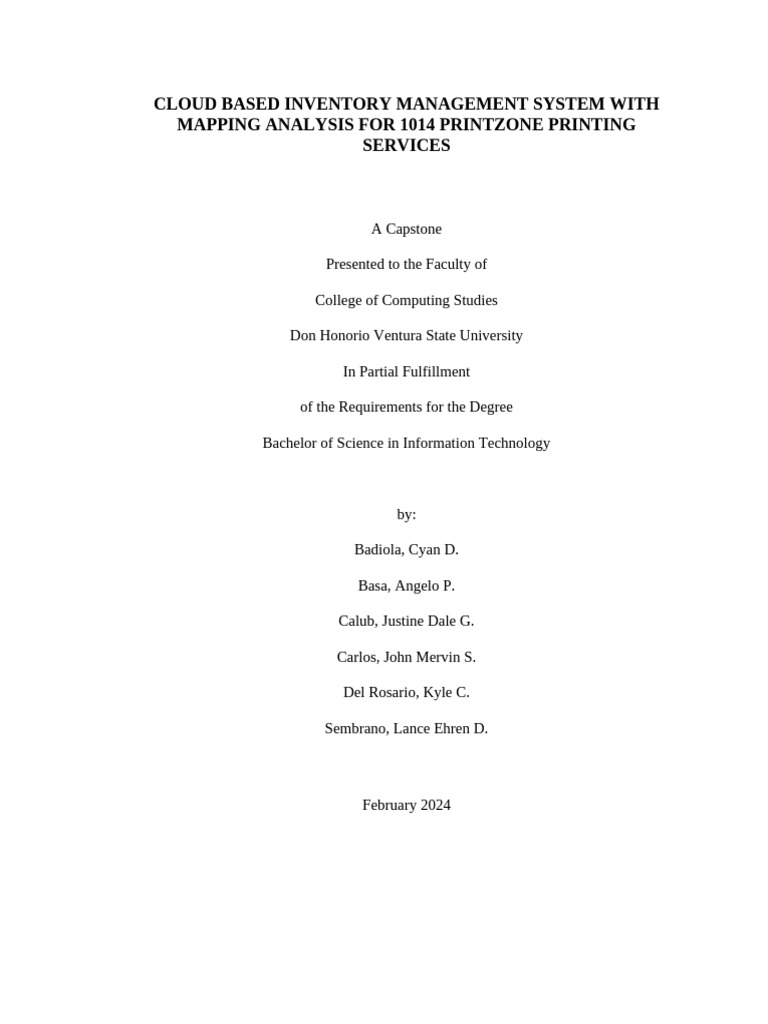 Cloud Based Inventory Management System With Mapping Analysis ...