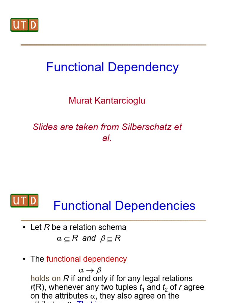 Functional Dependency | PDF