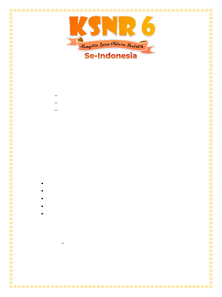 Petunjuk Umum Teknis (Juknis) KSNR 6 2024 | PDF | Karier & Perkembangan ...