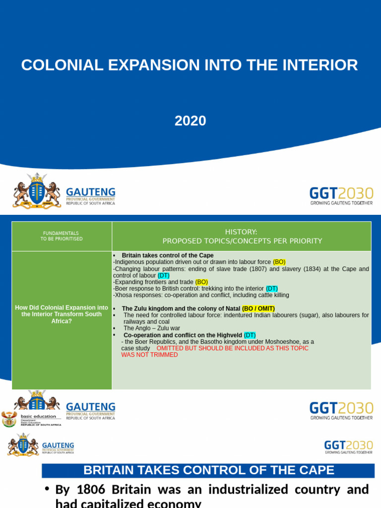Colonial Expansion To The Interior | PDF