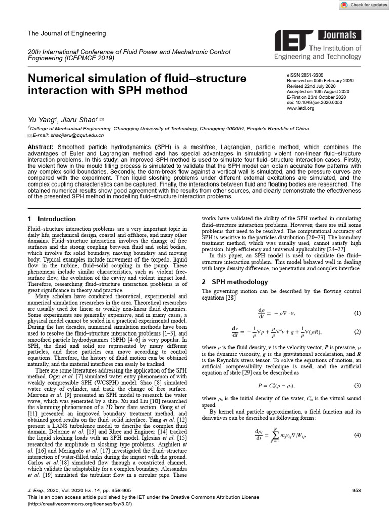 The Journal of Engineering - 2020 - Yang - Numerical Simulation of ...