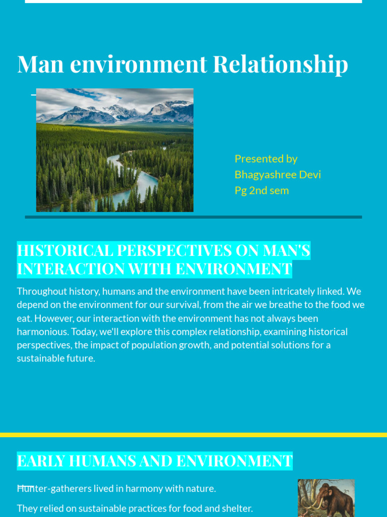 Man and Environment Relationship | PDF