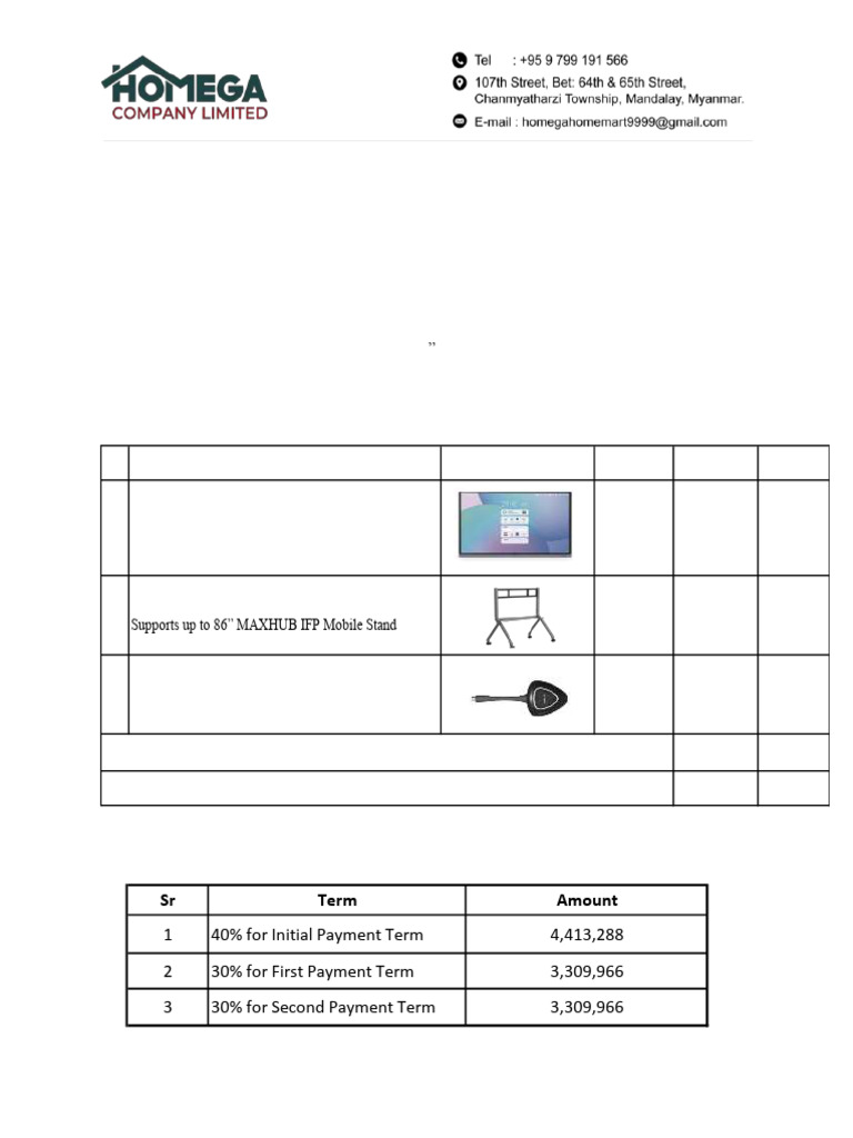 Quptation of 65 in For HKMM Private School | PDF