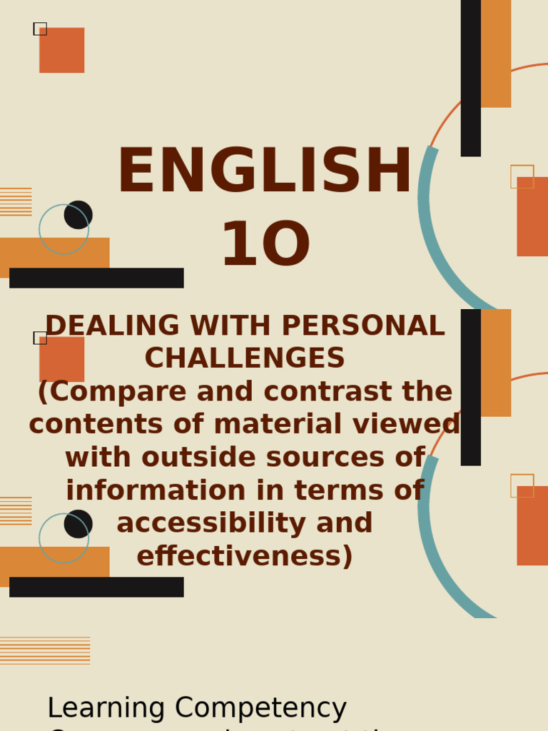 English 10 - Week 5 | PDF