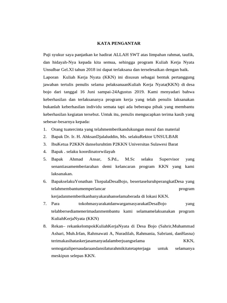 Kata Pengantar 1 | PDF