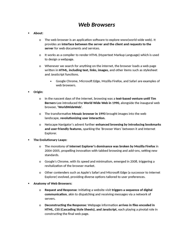 Web Browsers Pdf 