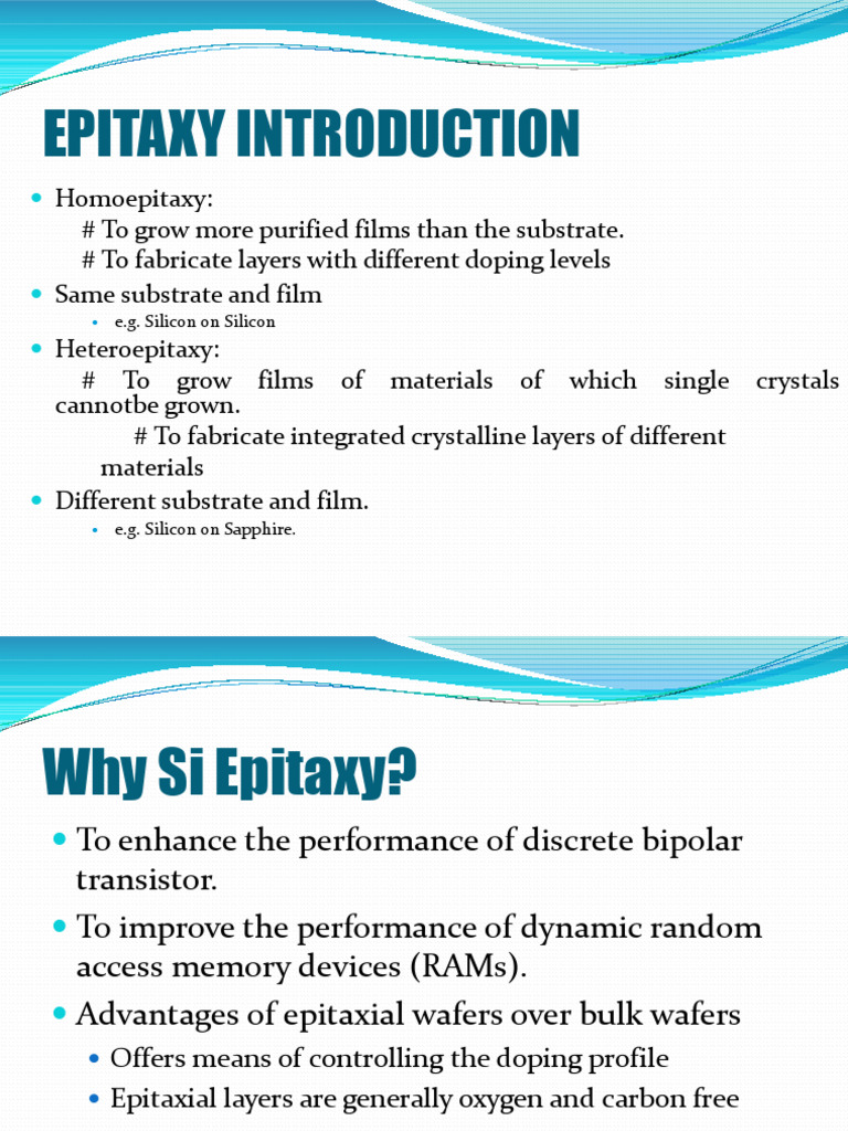 Epitaxy (VPE, PVE) PPT | PDF