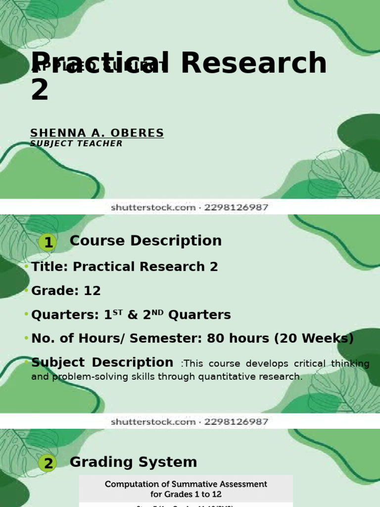 Practical Research 2 Orientation | PDF
