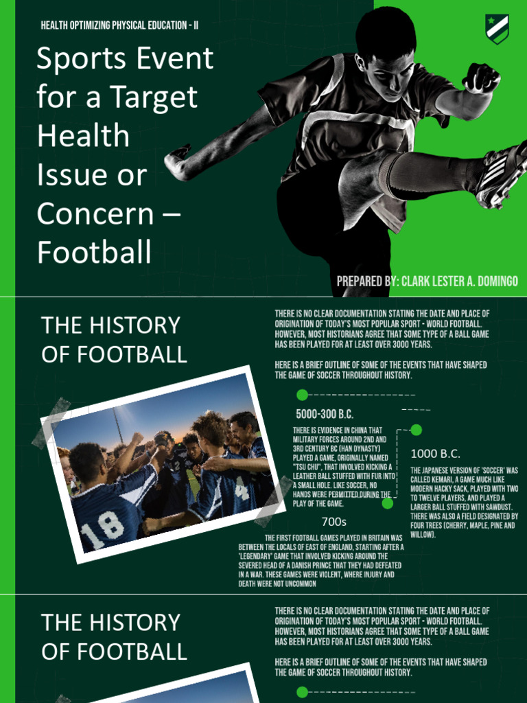 Green Frame Grid Football Team Presentation | PDF | Association ...