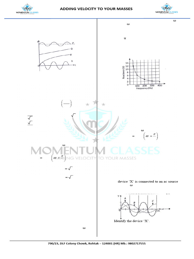 Chapter 7 Alternating Current | PDF