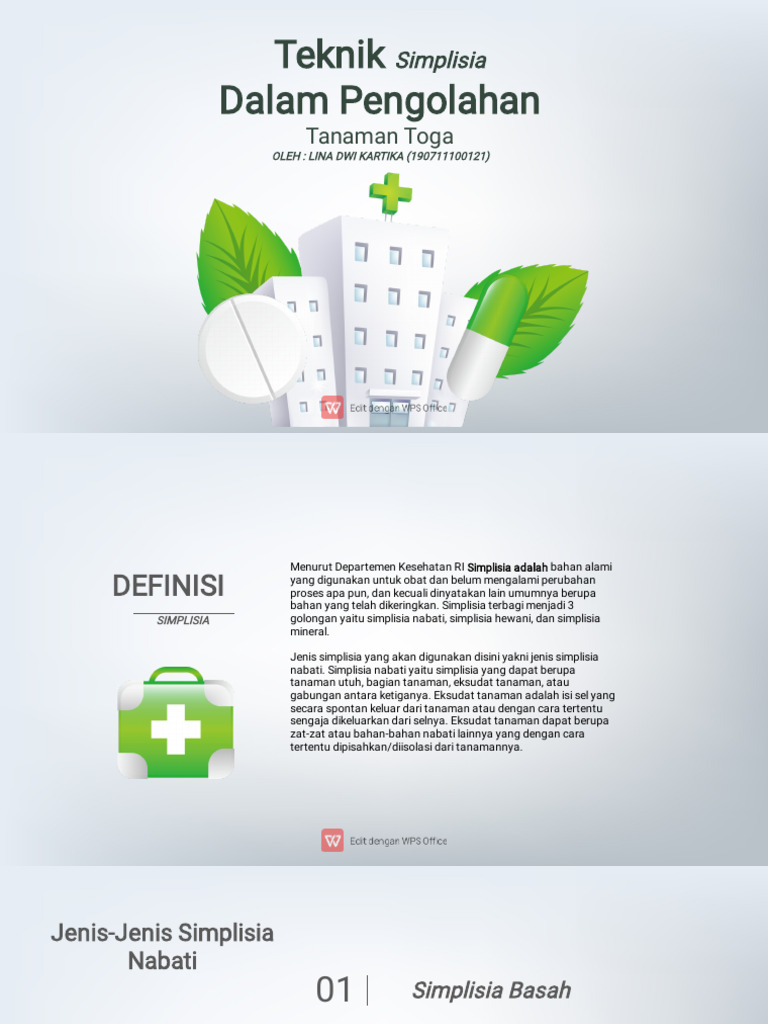 Teknik Simplisia | PDF