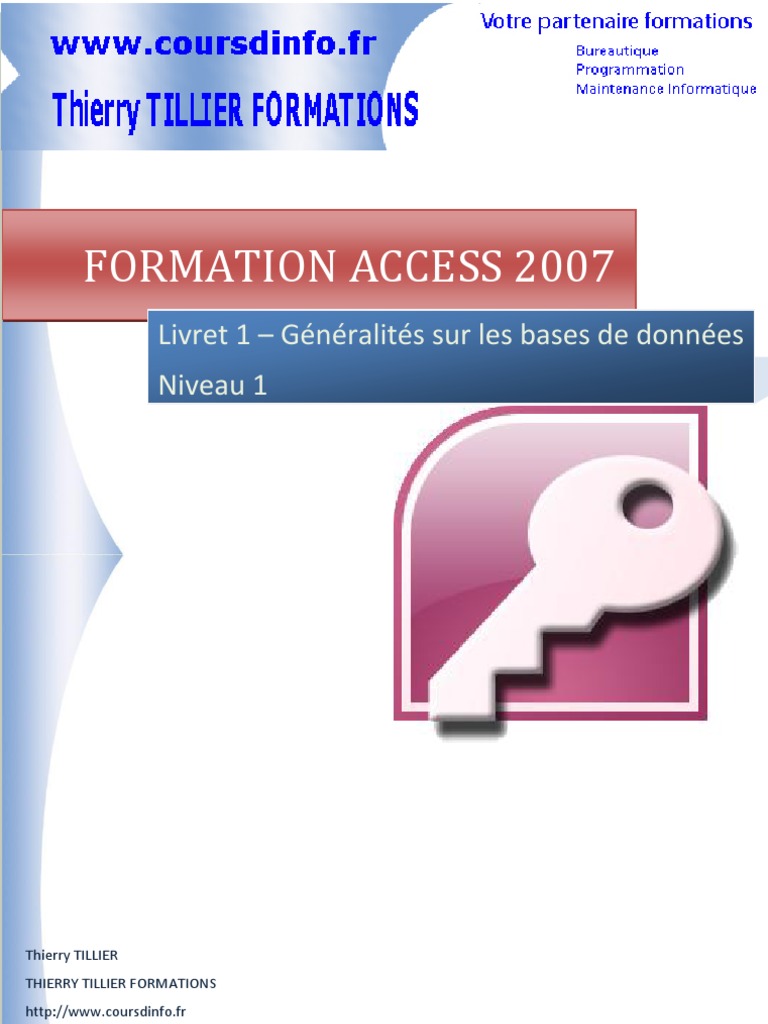 Formation Access 2007 | PDF | Microsoft Excel | Microsoft Access