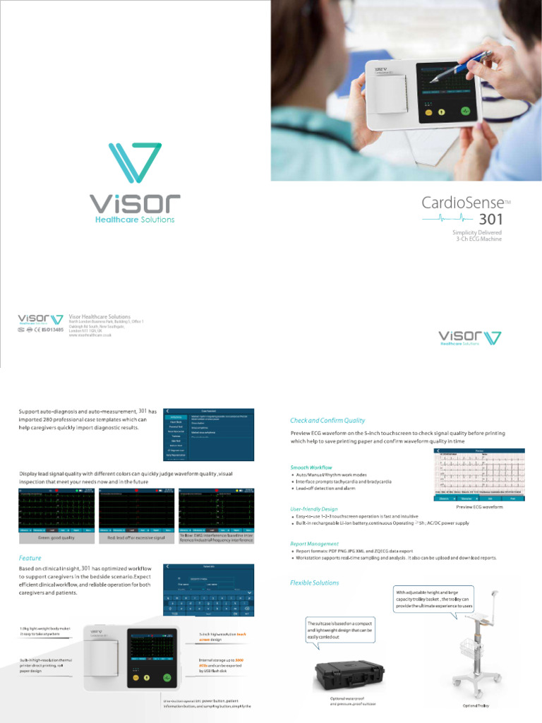 CardioSense 301 Three Channel ECG Visor | PDF