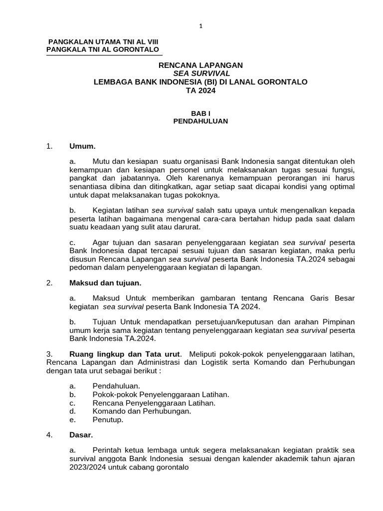 Renlap Jungle & Sea Survival - Gto 2024 | PDF