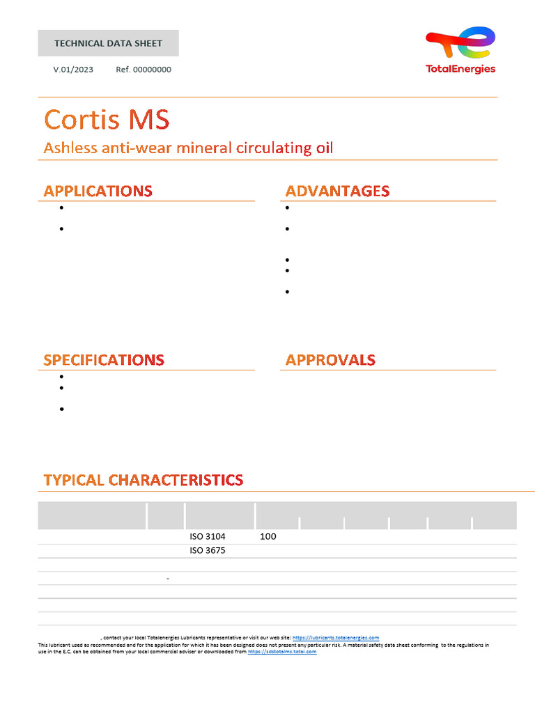 TDS Total Cortis-Ms-220 215 en | PDF