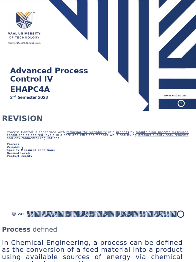 Process Control Unit 1 | PDF
