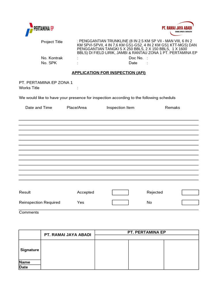 Format Afi Dan Absen | PDF