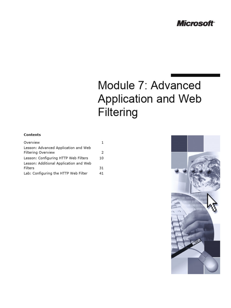 Module 7: Advanced Application and Web Filtering | PDF