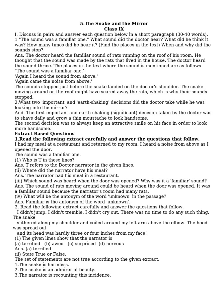 Class 9 English | PDF