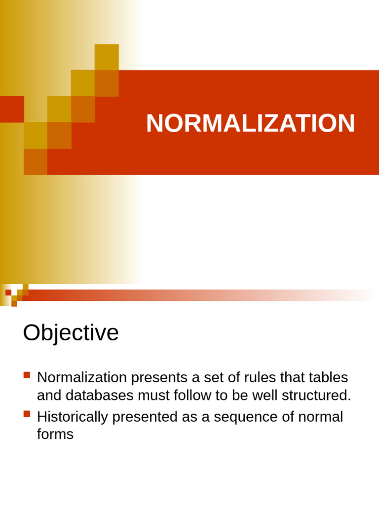 Normalization | PDF