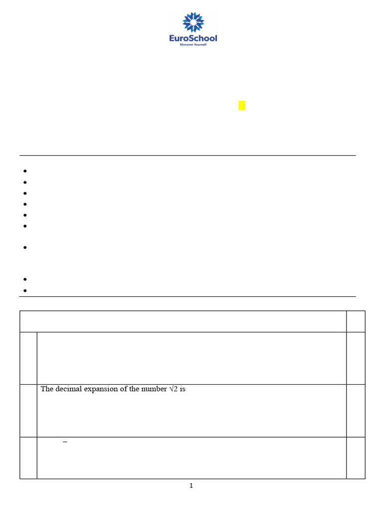 Math - Practice Paper 2 - PT1 - Grade9 - QP | PDF
