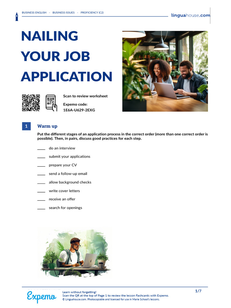 C2 Guide: Perfecting Job Applications | PDF | Linguistic Typology ...