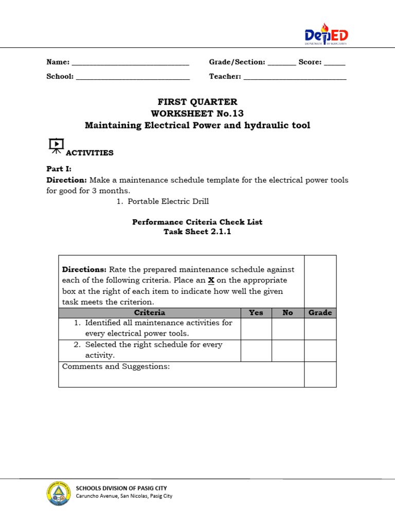 Tle Eim 9-Q1-DW13 | PDF