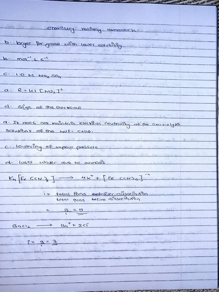 Chem Assignment | PDF