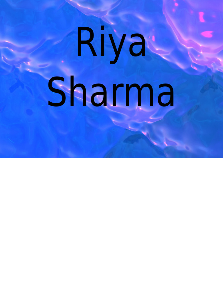 Riya Sharma | PDF