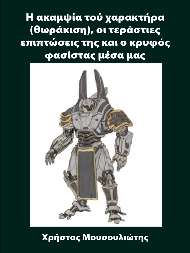 Η ακαμψία τού χαρακτήρα (θωράκιση), οι τεράστιες επιπτώσεις της και ο ...