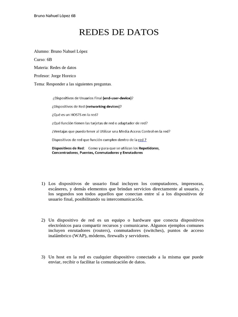 Redes de Datos TP4 | PDF