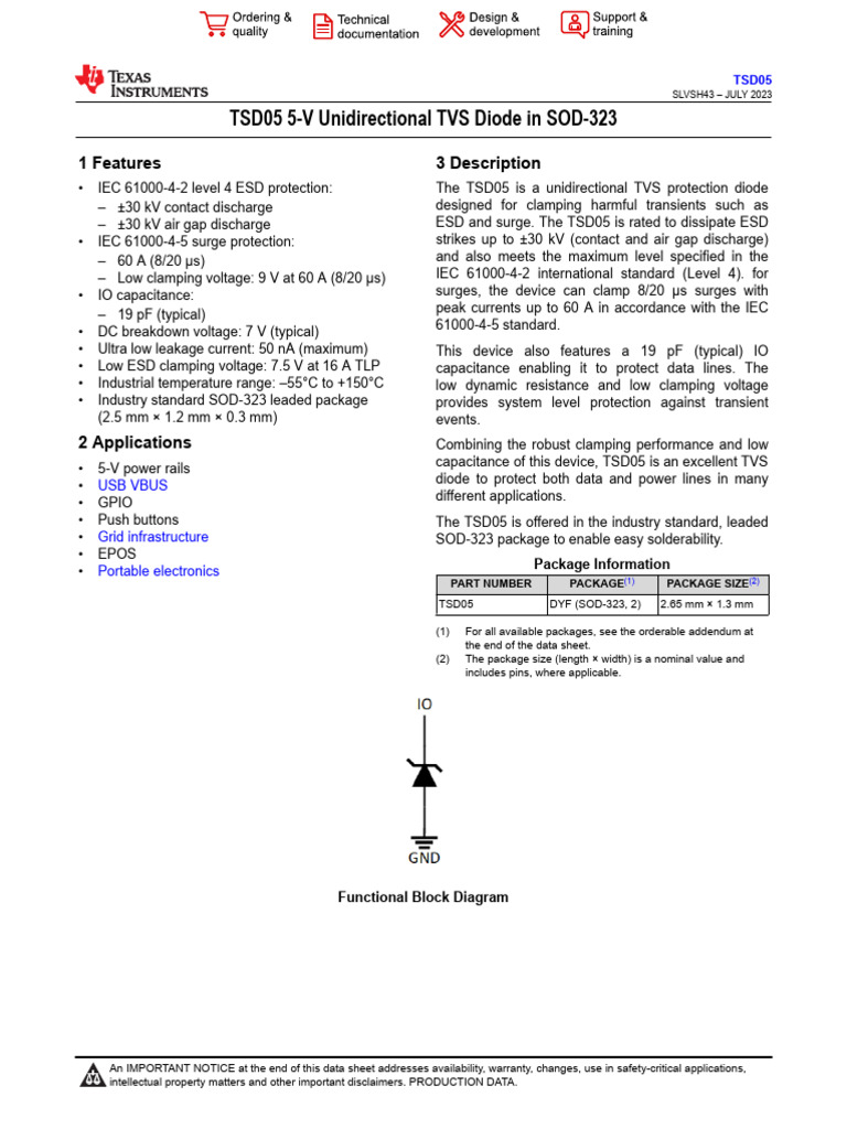 TSD 05 | PDF
