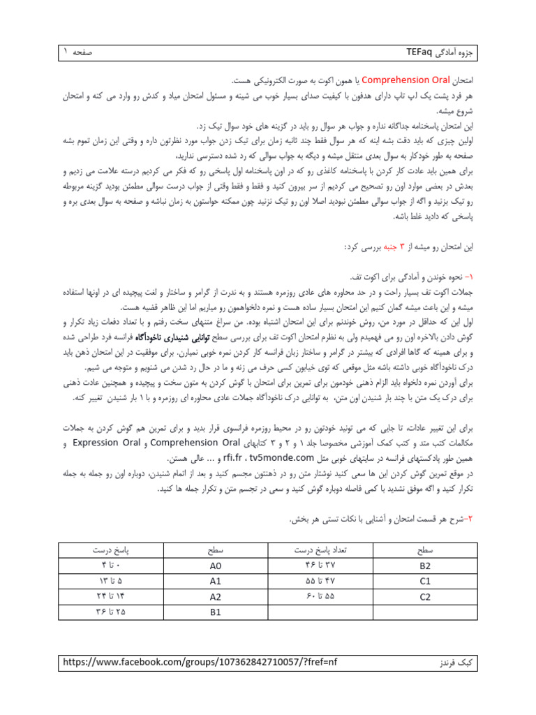 TefAq sectionA&B parler@TefTeacher | PDF