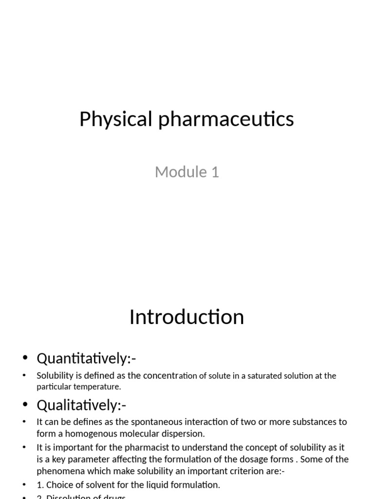 Solvation in Physical Pharmaceutics | PDF | Solvation | Solubility