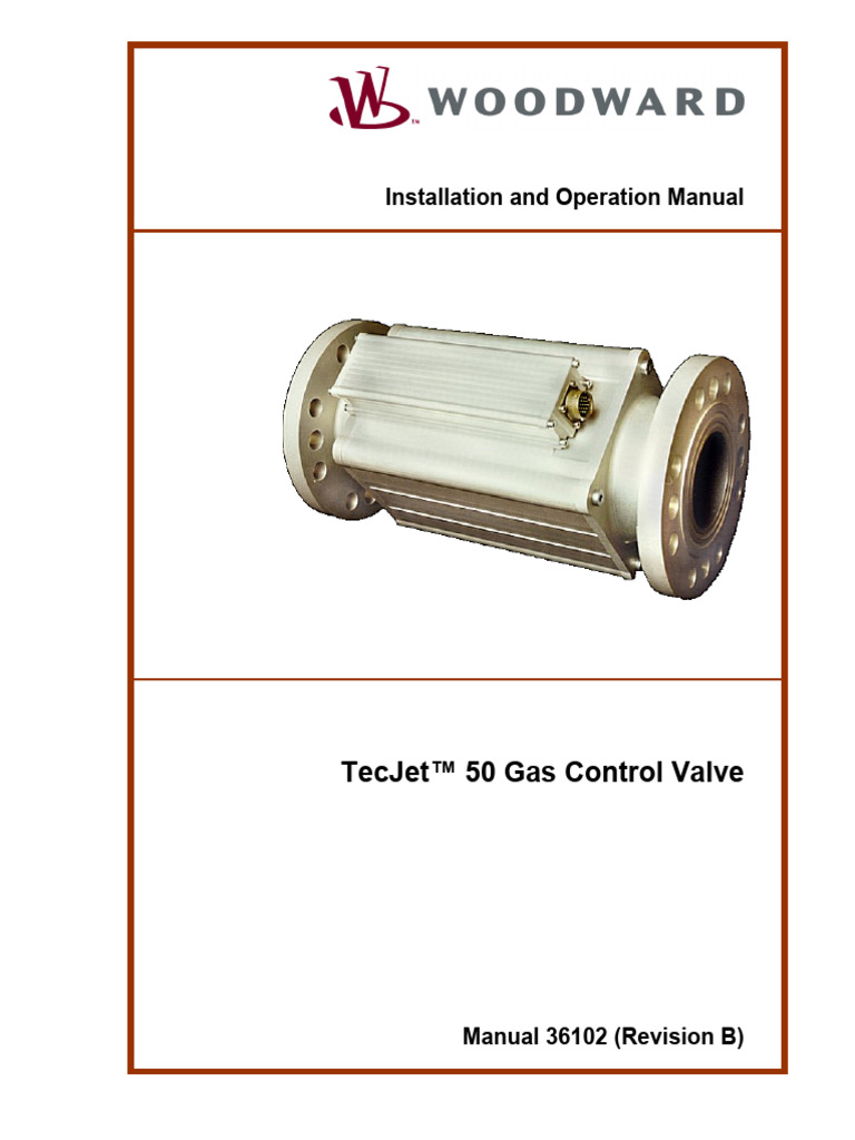Woodward Gamme Tecjet 50 - Technical Manual - en - 2017 | PDF