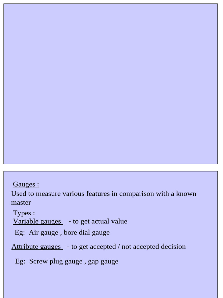Gauge & Measuring Instruments | PDF
