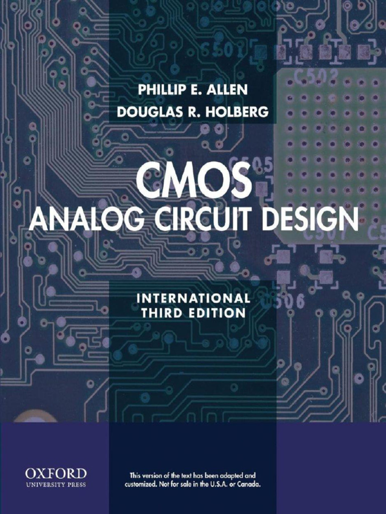 CMOS Analog Circuit Design, 3rd Edition, Phillip E. Allen | PDF