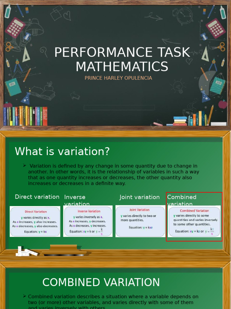 Variations (Grade 9) | PDF