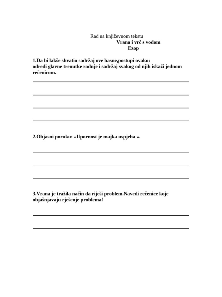 Vrana I VRČ Sa Vodom - Kopija | PDF