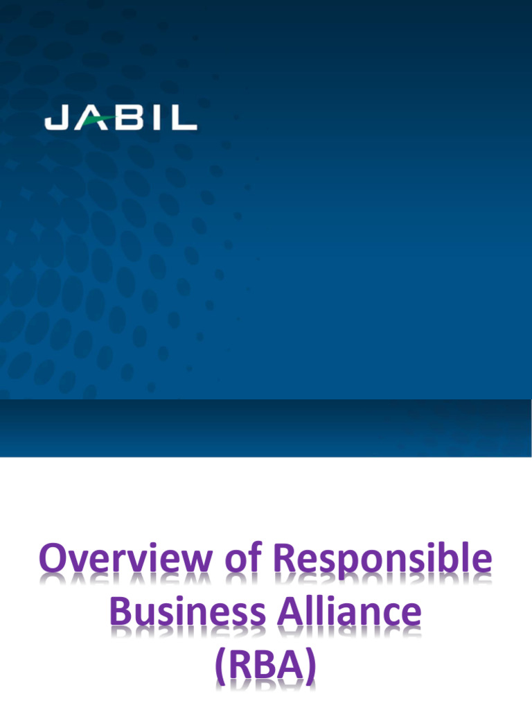 Basic Understanding of Rba Requirements For Suppliers Labor 2018 | PDF