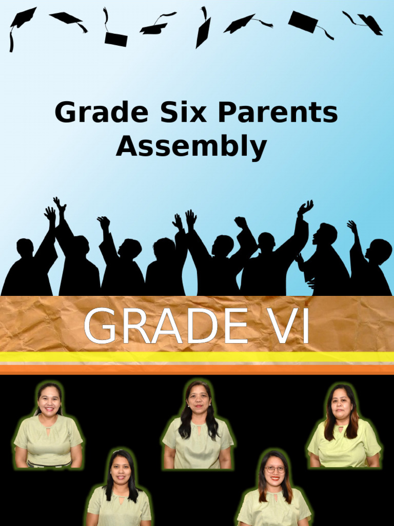 Grade Six Parents Assembly | PDF