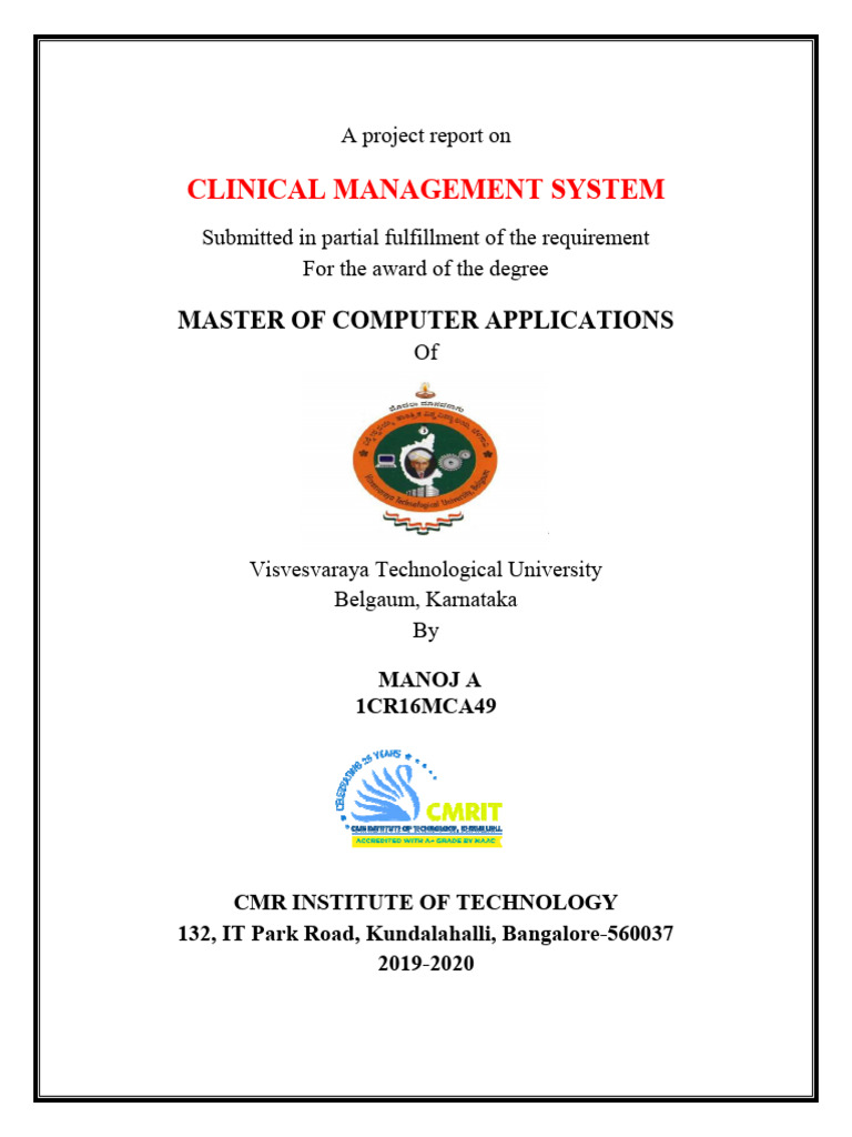 Ca991 - Clinical Management System | PDF