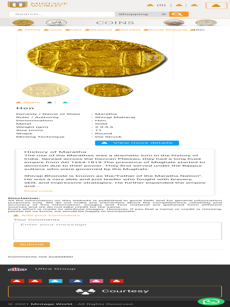 Hon Coins Mintage World | PDF